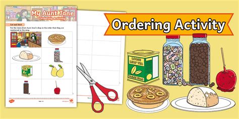 My Aunt Jane Ordering Activity