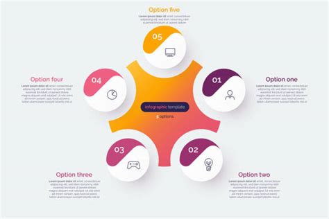 180 Five Overlapping Circles Stock Illustrations Royalty Free Vector