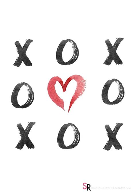 Xoxo Valentine Wall Art Printable