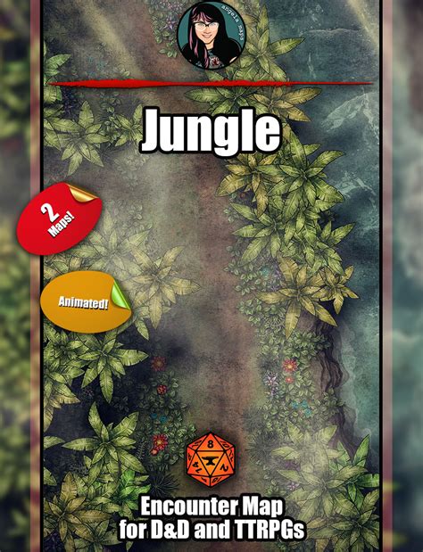 Jungle Battle Map With Foundry Vtt Support Animated Webm Angela Maps Free Static And