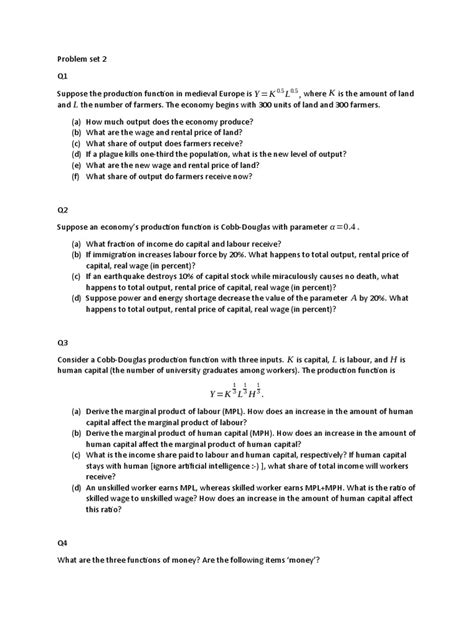 Problem Set 2 Pdf