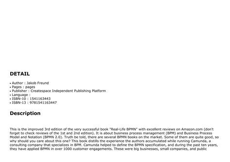 Real Life Bpmn With Introductions To Cmmn And Dmn Pdf