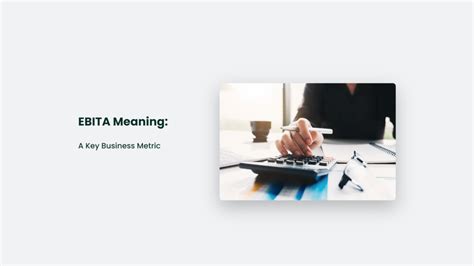 Ebita Meaning A Key Business Metric Cjandco