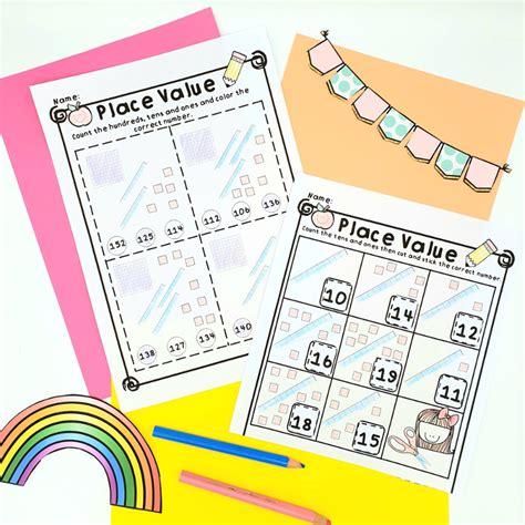 Addition Using Place Value Chart Math Worksheets Splashlearn