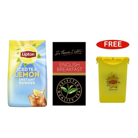 Jual Lipton Iced Tea Mix Lemon 510gr Lipton English Breakfast Free