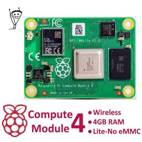 RPi Compute Module 4 Wireless 4GB RAM Lite