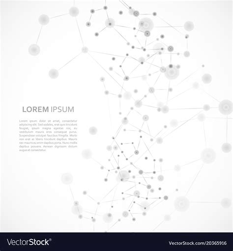 Structure Molecule And Communication Background Vector Image