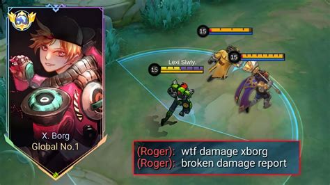 WTF DAMAGE NEW BEST 1HIT DELETE X BORG BUILD 2024 MLBB YouTube