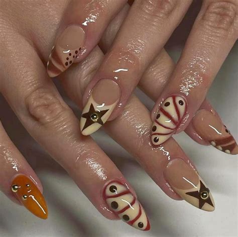 Pin By Penelope A Quinn On Nail Art Hippie Nails Funky Nails Gel Nails