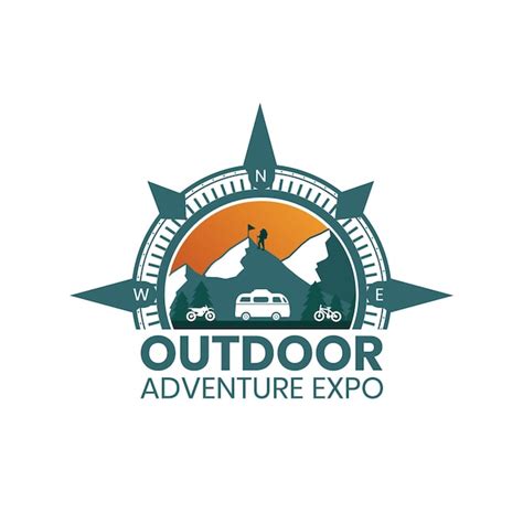 Premium Vector Premium Adventure Outdoor Compass Logo Design Earth Shohag