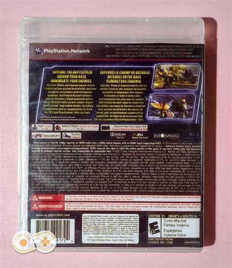 Ratchet And Clank Full Frontal Assault Ps3 Game English Language