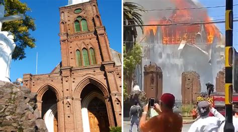 Voraz Incendio Destruyó Iglesia Franciscana En Chile