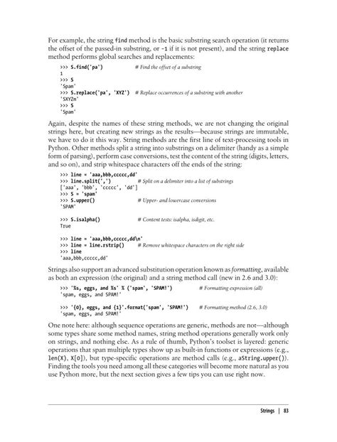 Chapter 4 Introducing Python Object Types — Learning Python From