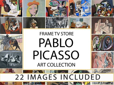 Samsung Frame Tv Art Bundle Of 22 Pablo Picasso Paintings Of High