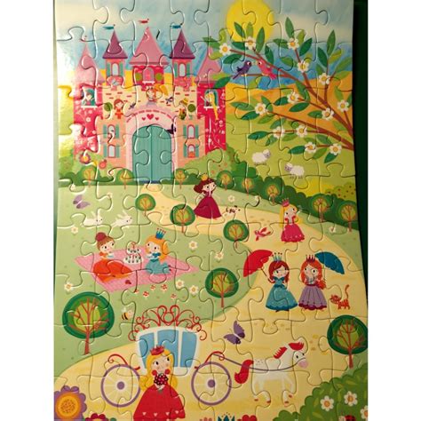 Puzzle 72 Pièces Princesses Et Château Piccolia Neuf Ludessimo