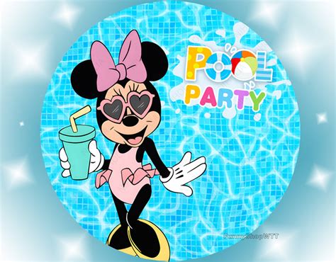 Minnie Mouse Pool Clipart