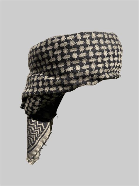 Mens Ready Black And Gold Arab Hat Shemagh Keffiyeh Wrap My Little Jubba