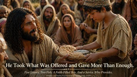 Gospel Reflection On John 6 1 15 Catholic Mass Readings Today