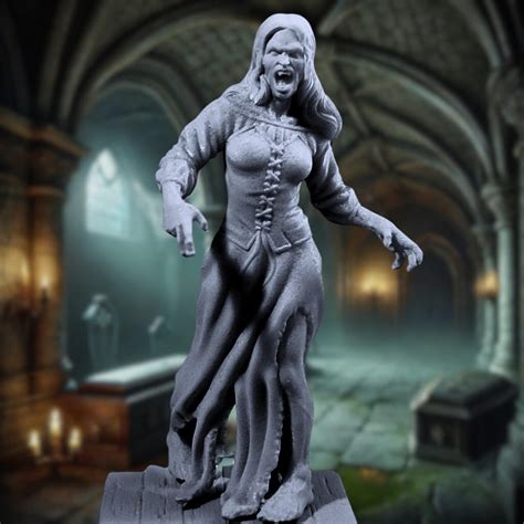 Female Vampire Spawn Mini Female Dhampir Miniature By Tpk Labs Etsy