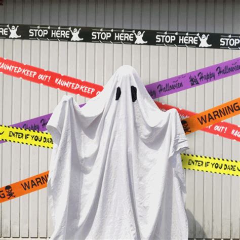 🎃할로윈 파티용품🎃당일출고🚚 할로윈 소품 장식 꾸미기 홈 파티 생일 촬영 이벤트 용품 워닝 접근금지 테이프 해골 경고 6m