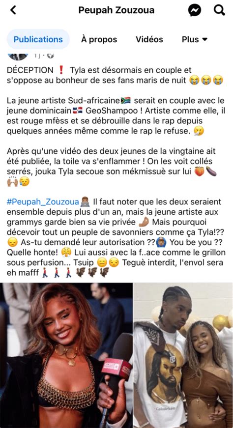 Tyla En Couple Avec Geo Shampoo Newstories Africa