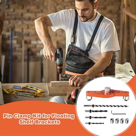 Dowel Jig Kit For Floating Shelf Bracket 1 2inch X 11 8inch Drill Bit Drill Guide For Hidden