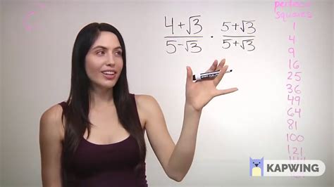 Simplifying Radicals Using Conjugates YouTube