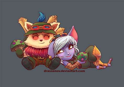Teemo Tristana Leyendas Capitán Fan
