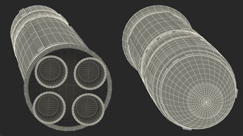 Intercontinental Ballistic Missile 3d Model 49 3ds Blend C4d Fbx