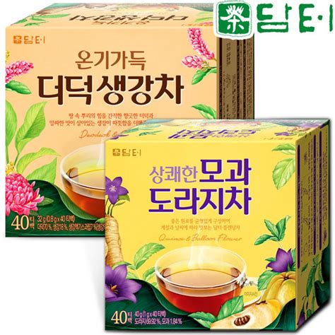 담터 온기가득 더덕생강차 40t 상쾌한 모과도라지차 40t 홈플러스 익스프레스