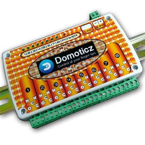 DOMOTICZ LAN Ethernet IP Channels WEB Relay Board With Clips For DIN Mount Rail