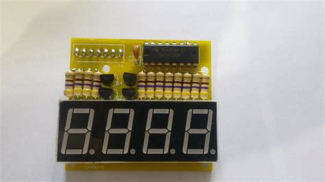 7 Segment 4 Digit Led Display Pcb Only From Clovisfritzen On Tindie