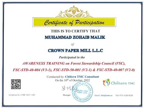 m zohaib malik on linkedin fsc certified ️