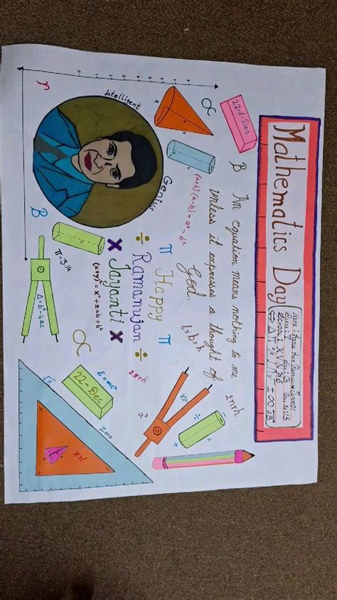 Mathematics Day 💡 With Poster Making Math Poster Maths Day Poster