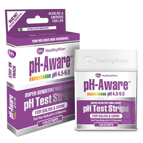 Ph Test Strips 120ct Tests Body Ph Levels For Alkaline And Acid Levels