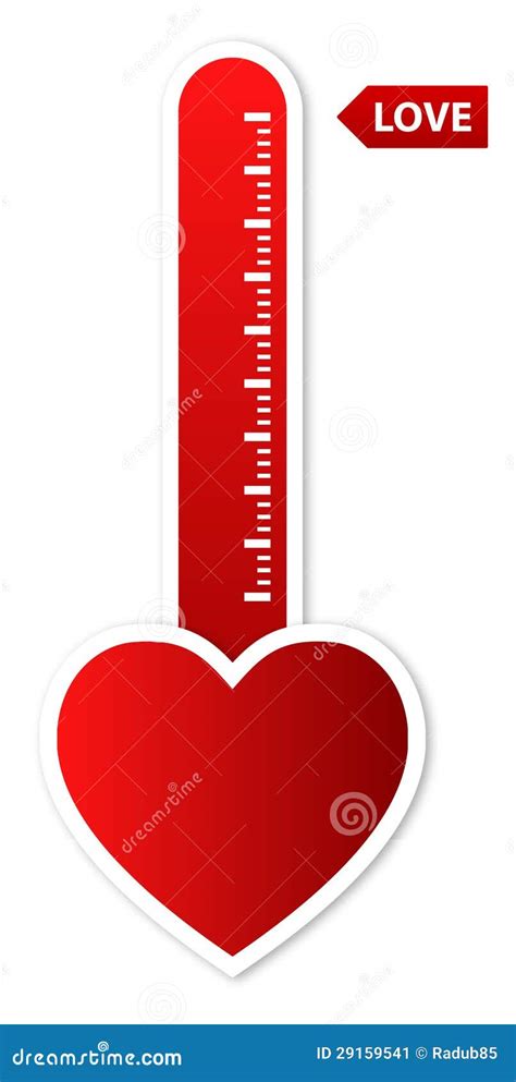 Love Thermometer stock illustration. Illustration of instrument - 29159541