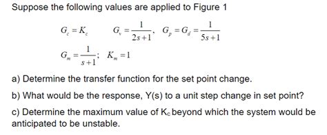 Suppose The Following Values Are Applied To Figure Chegg