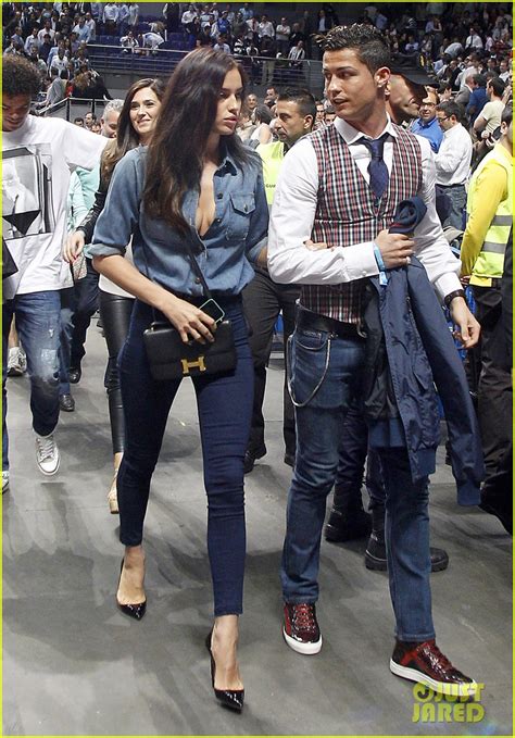 Cristiano Ronaldo And Girlfriend Irina Shayk Make A Perfect Courtside