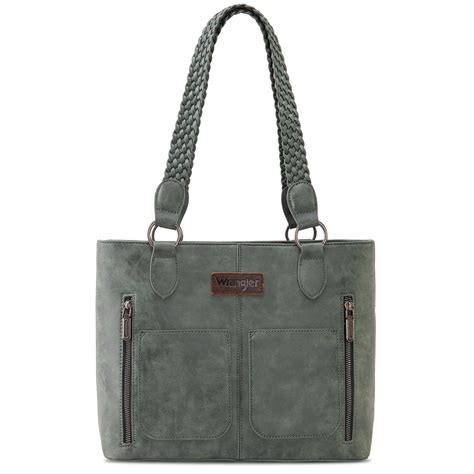 Wrangler Tote Bag For Women Multi Pockets Leather Purse Medium Handbags