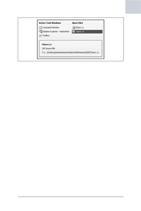Work With Tabs Visual Studio Hacks Book