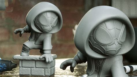 Spider Man Miles Morales Chibi Figures 3d Print Model By Delaneyjackson68