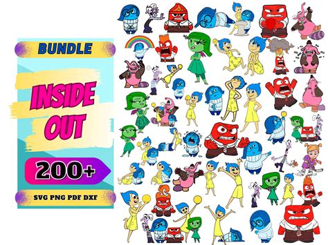 200 Insideout SVG LAYERED Designs Insideout Birthday Inside Etsy