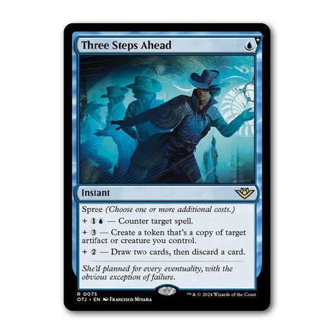 [mtg] Three Steps Ahead [otj] [blue] [rare] [normal] [eng] [2024