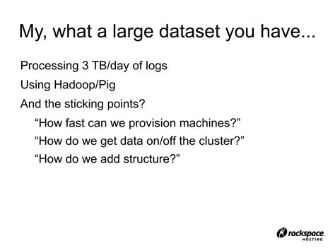 Hadoop And Cassandra At Rackspace Ppt