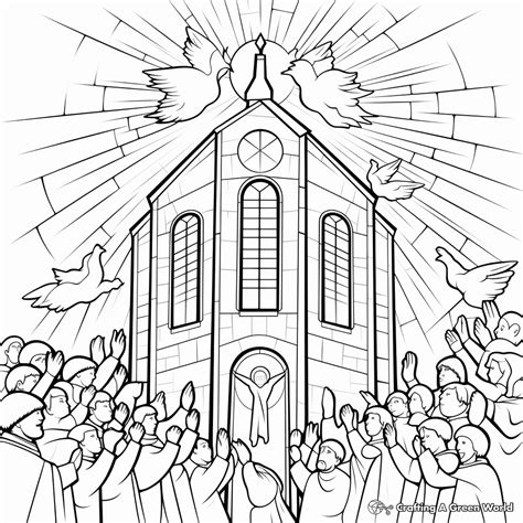 Pentecost Coloring Pages Free Coloring Pages