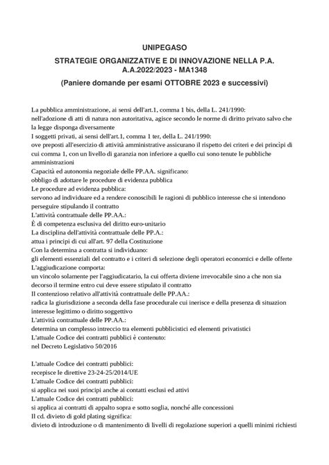 Strategie Organizzative E Di Innovazione Nella Pa Aa20222023