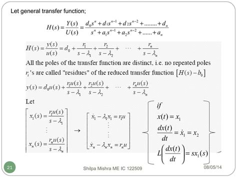 State Space Analysis Eign Values And Eign Vectors Ppt