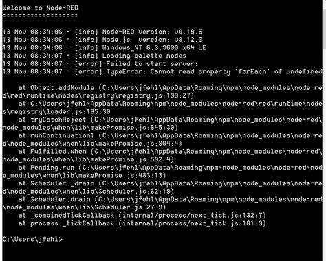 Node Red Will Not Run General Node Red Forum