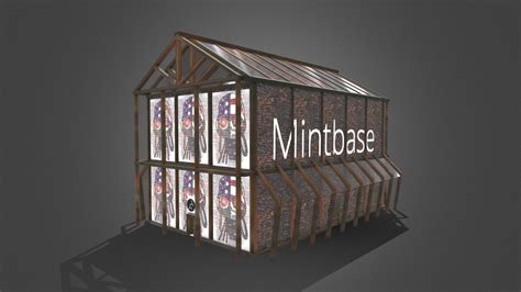 Mintbase Art Gallery Decentraland D Model By Low Poly Models