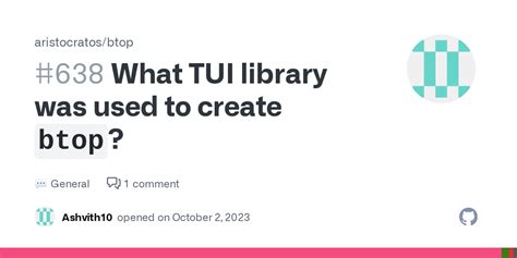 What Tui Library Was Used To Create Btop Aristocratos Btop